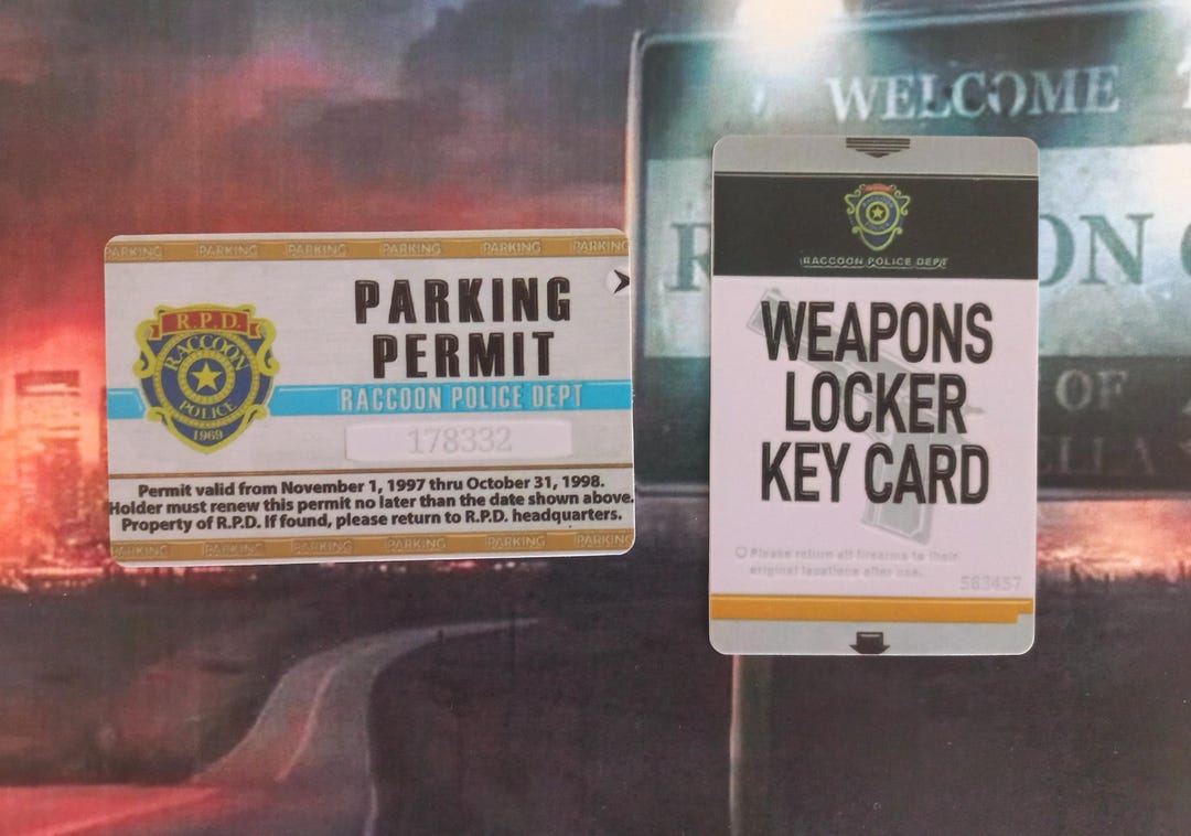 Resident Evil Replica Key Card Set: Biohazard Collector's Cosplay Prop ...