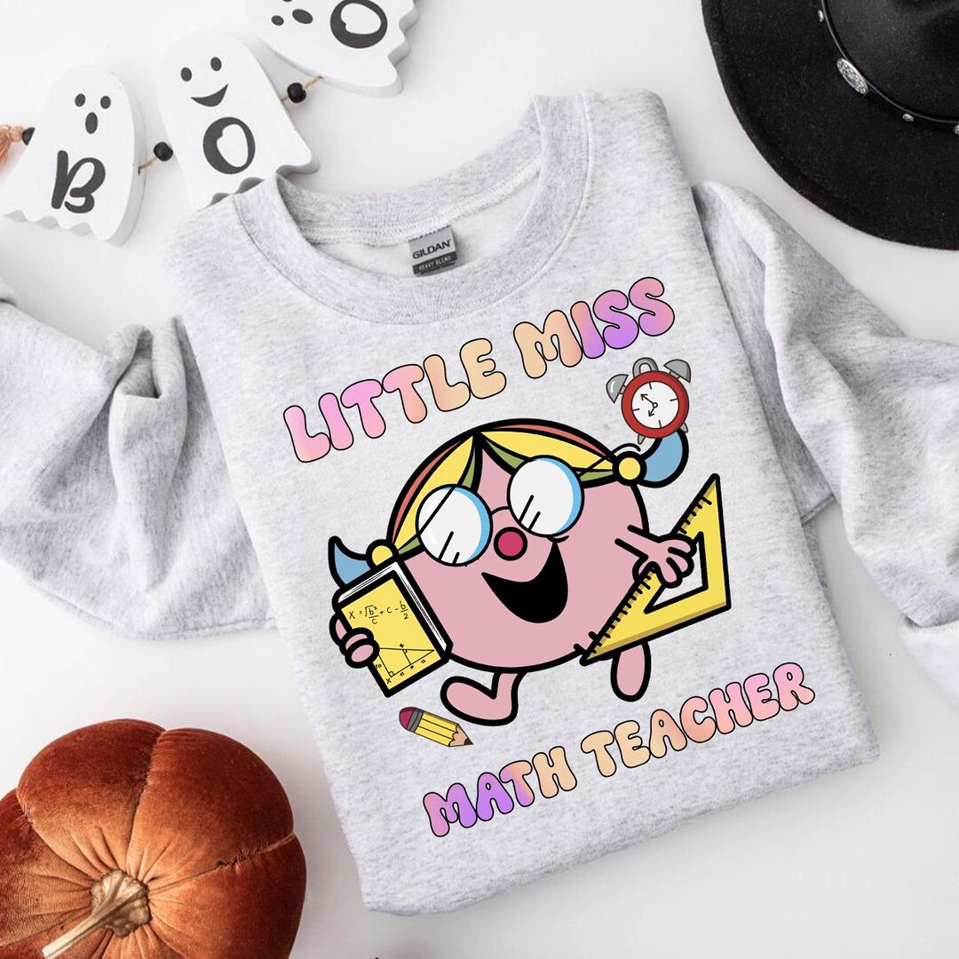 MATH Teacher Png, Back to School Png, Little Miss Math Teacher, Teacher ...
