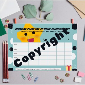 Printable Behavior Reward Chart for Kids | Digital Sticker Chart for ...