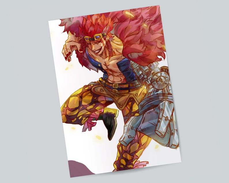 Eustass Kid Anime Art Print: One Piece Wanted Poster - Etsy