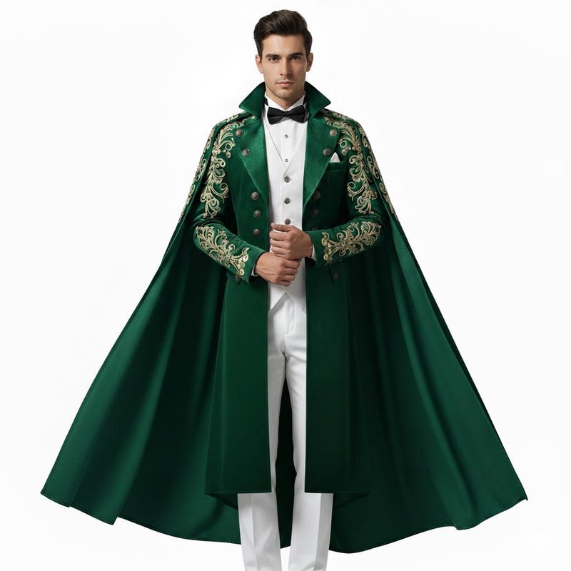 Gothic Embroidered Suits - Etsy UK
