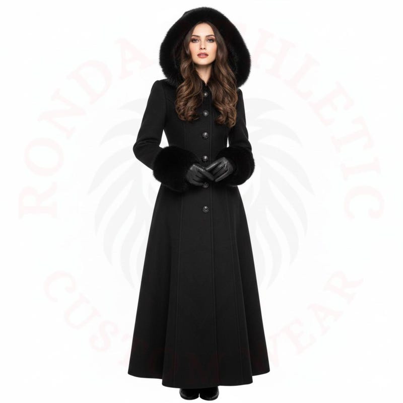 Zara Long Black Coat - Etsy New Zealand