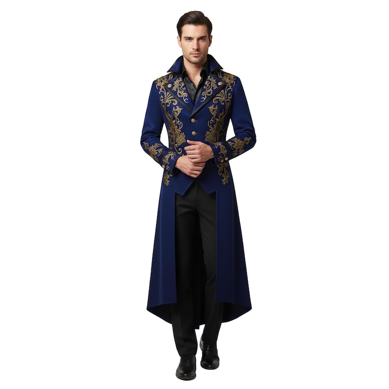 Blue Steam Punk Jacket - Etsy UK