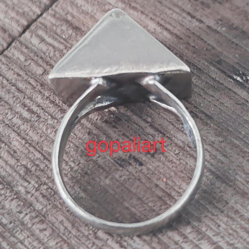 Pyramid Ring - Etsy UK