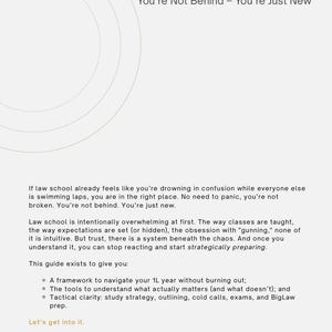 How to Survive 1L | Law School Strategy Ebook for First-year Students ...