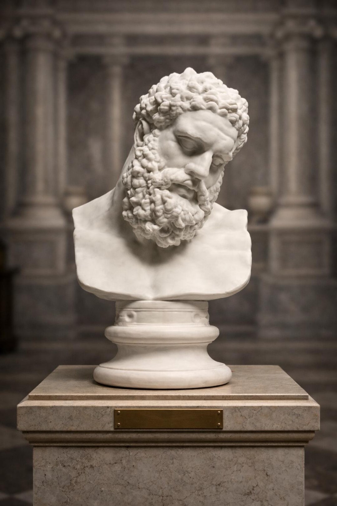 Roman Mythology Hercules Plaster Bust – Classical Sculpture Decor - Etsy