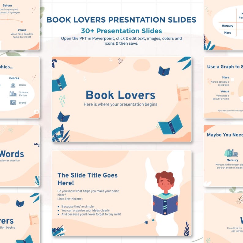 Reading Journal Canva Template, Editable Book Tracker & Review Planner ...