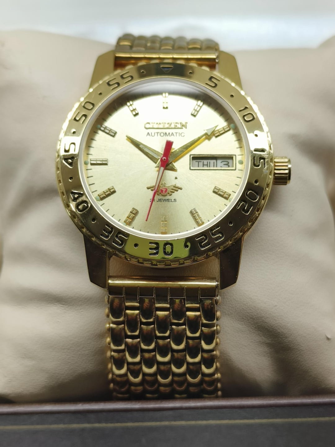 Vintage Citizen Automatic Gold Watch: Day-date, 21 Jewels - Etsy