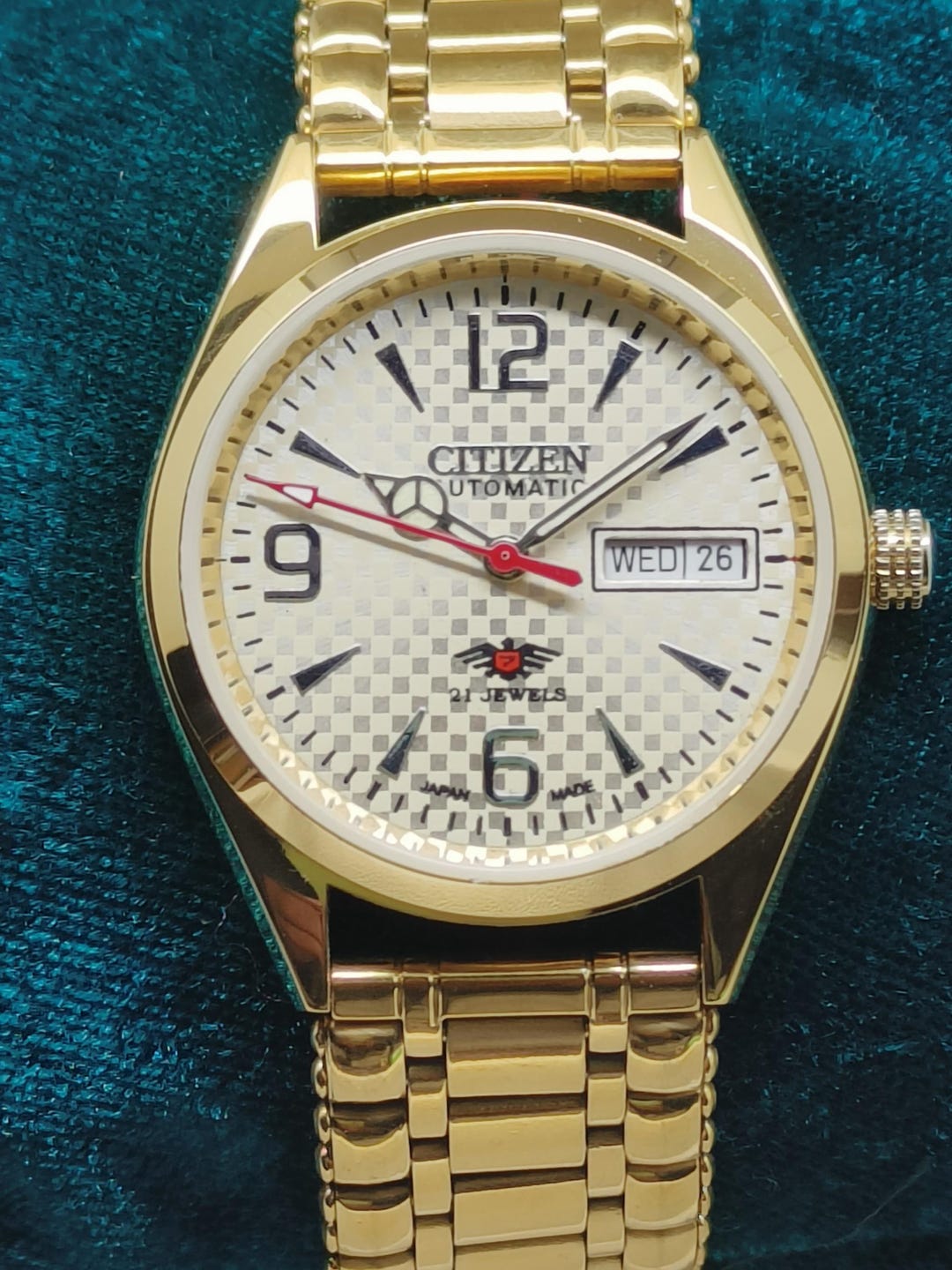 Citizen Automatic White Dial Day-date 21 Jewels Stainless Steel Men's ...