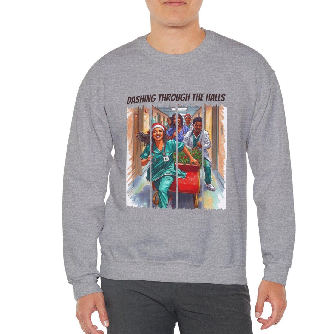 ER Nurse EMS Christmas Med Surg Gildan Sweatshirt, Christmas Nurse and ...