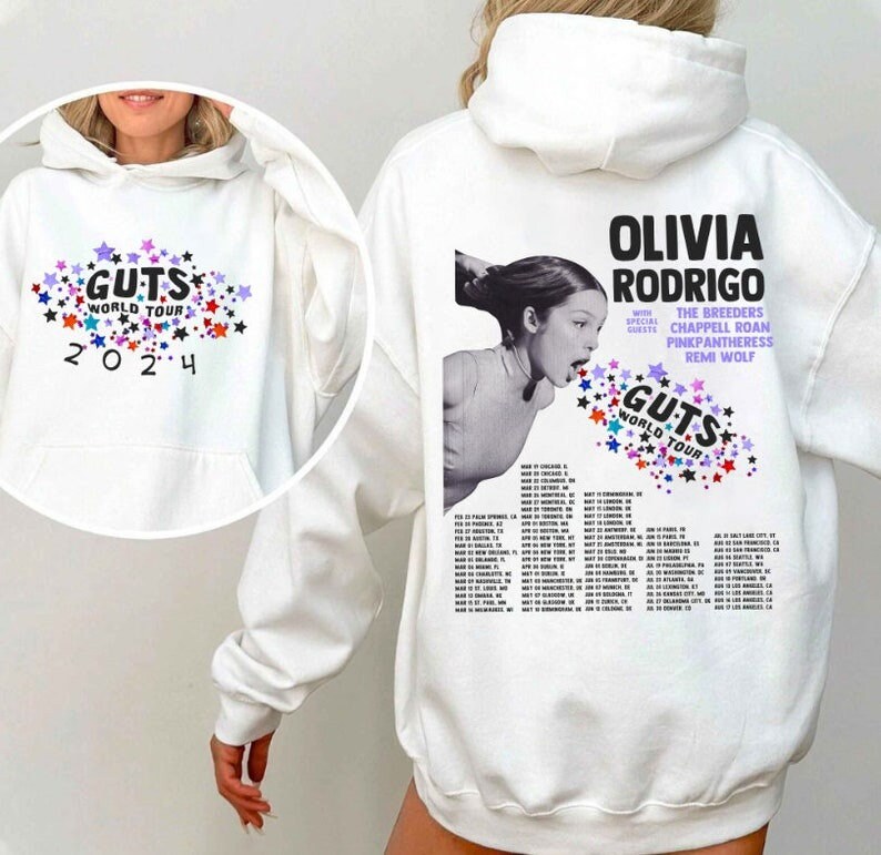 Olivia Rodrigo Guts Tour 2024 Shirt The Guts World Tour 2024 Shirt