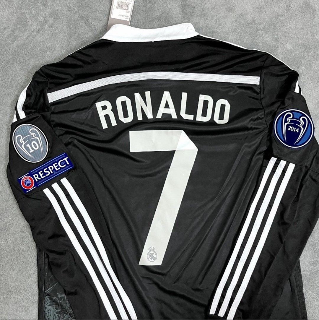 Vintage Real Madrid Jersey, 7 Ronaldo Long Sleeve Jersey, Real Madrid ...