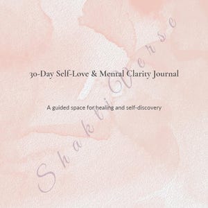 30-day Self-love & Mental Health Journal | Printable Guided Affirmation ...
