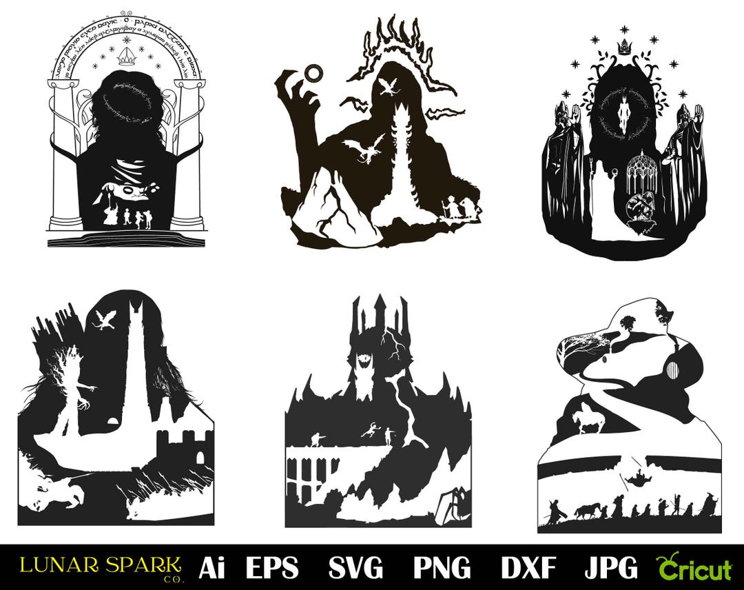 Lord of the Rings SVG Bundle, Sauron, Gandalf (digital File) - Etsy