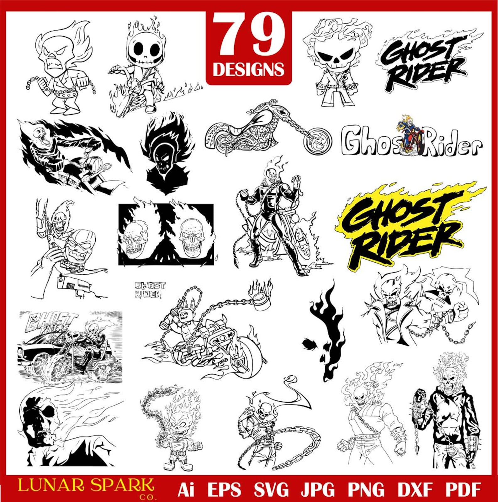 79 Ghost Ride SVG Bundle, Rider SVG Bundle, Biker Skull Svg, Ghost Svg ...