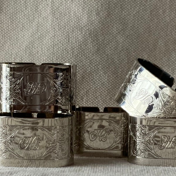 Napkin Rings Vintage - Etsy