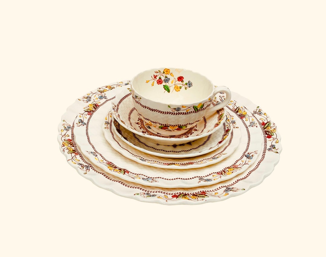 1930s Vintage Spode Breakfast Set 5 Pieces - Etsy
