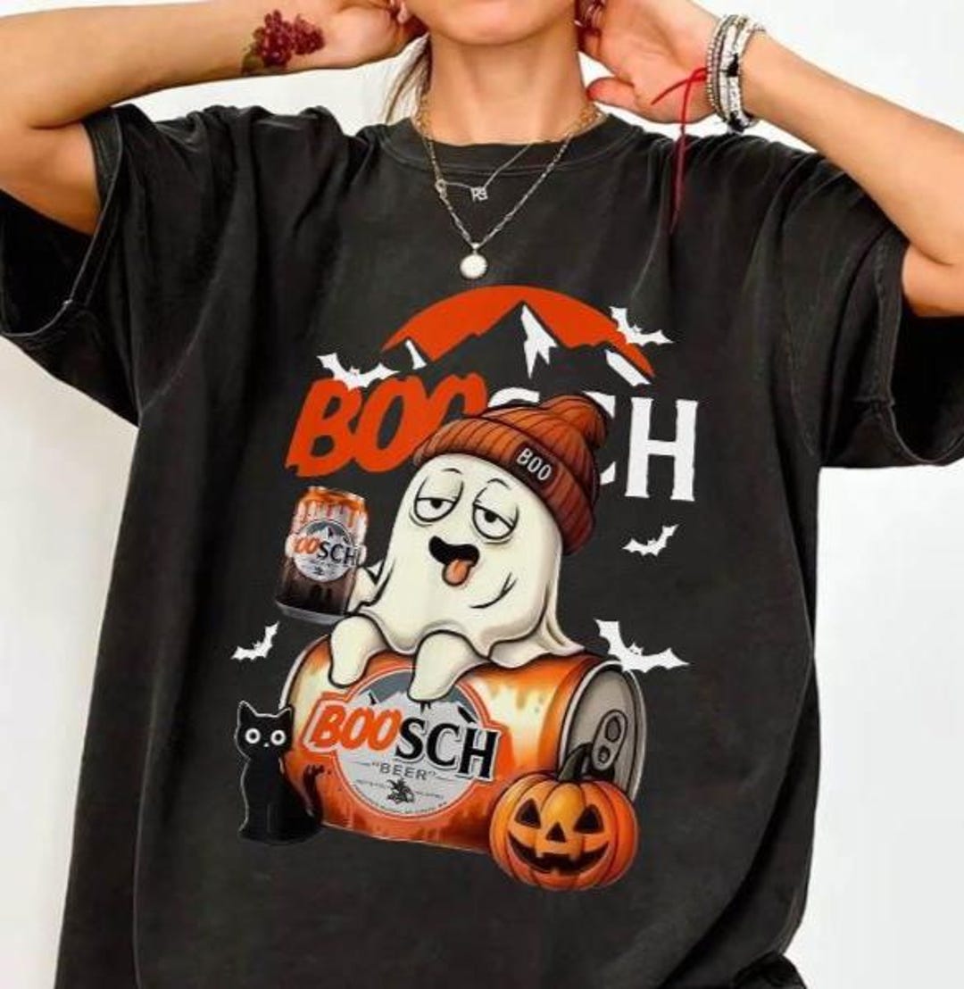 Boosch Light Ghost PNG, Halloween Beer Lover Digital Art, Funny Pumpkin ...