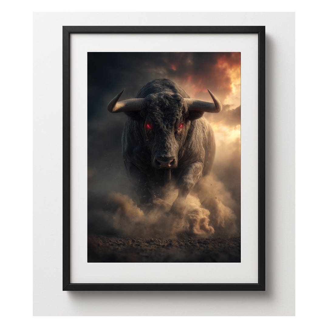 Red Vengeance Vertical Americana Print Cowboy Western Wall Art Rustic ...