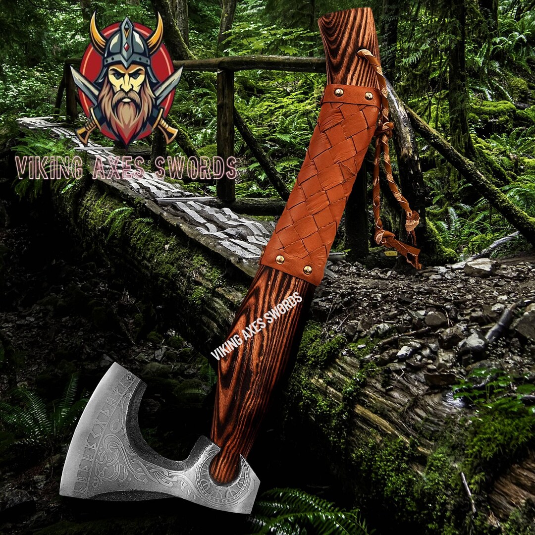 Custom Hand Forged Norse Dual War Axe, Scandian Viking Battel Axe ...