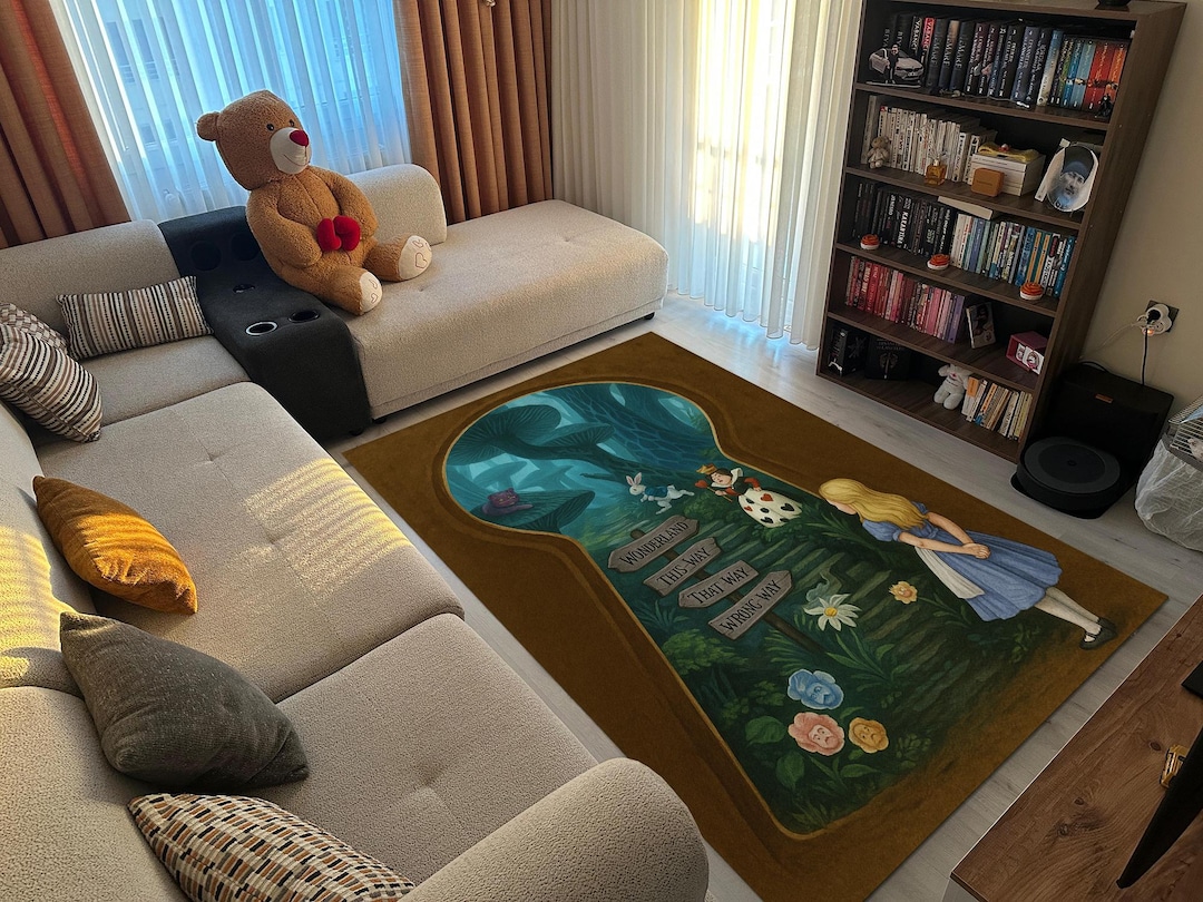 Alice in Wonderland Area Rug – Whimsical Storybook Carpet With Fantasy ...
