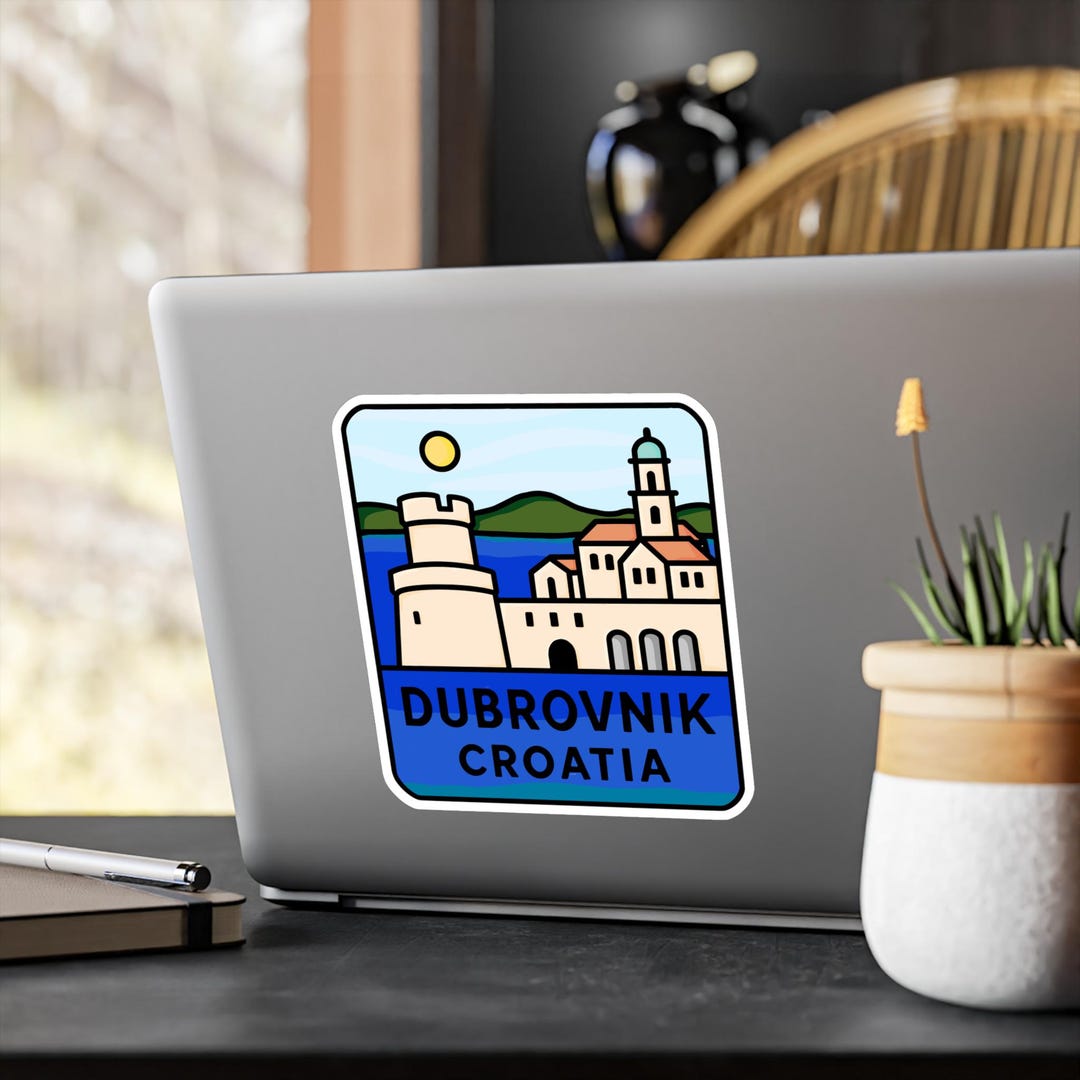 Dubrovnik Croatia Sticker: Retro Travel Decal, Balkan Souvenir - Etsy