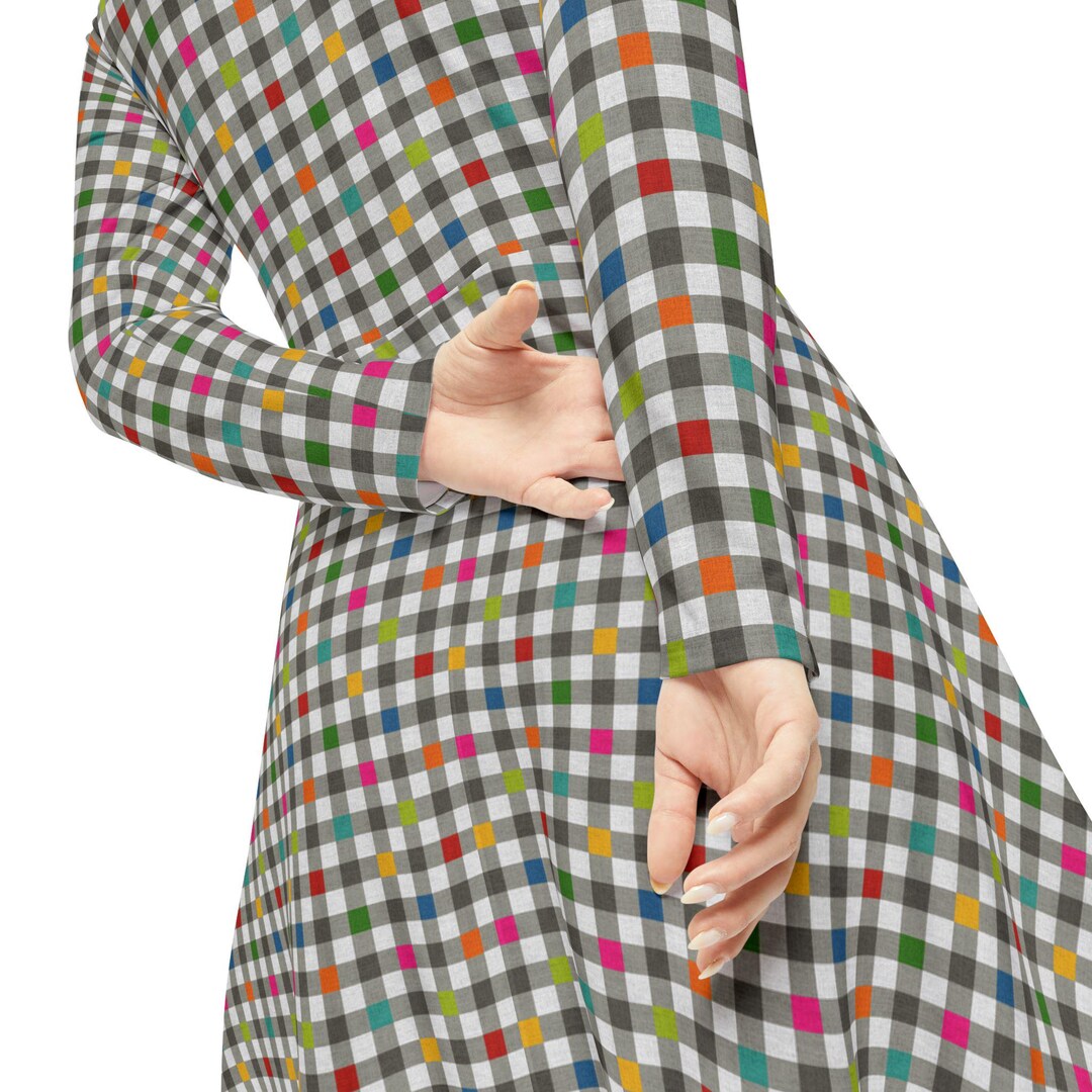 Colourful Gingham Dress - Etsy