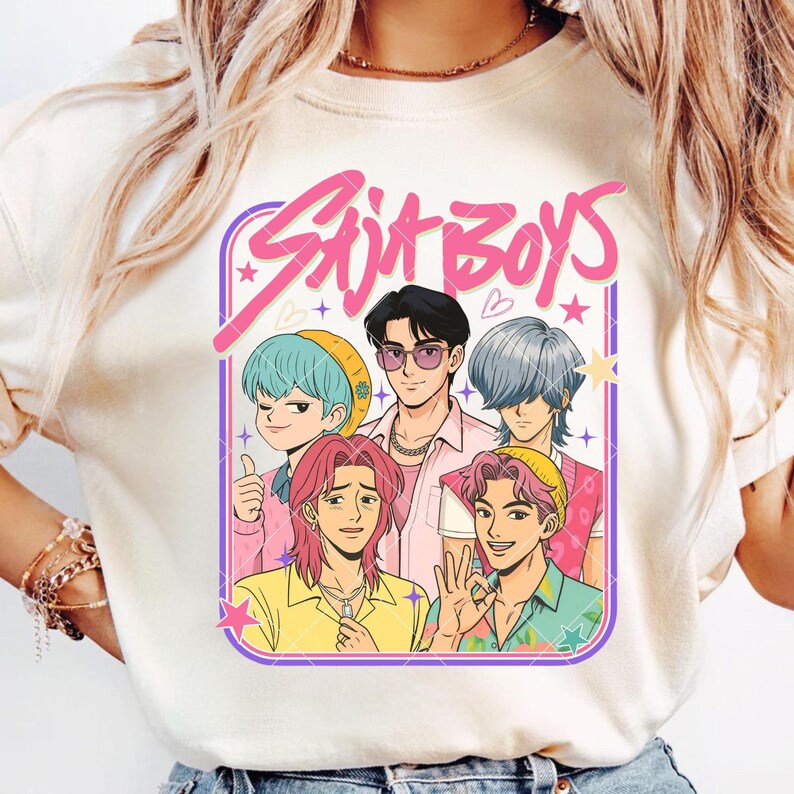 Saja Boys Boy Band Digital Download, Kpop Demon Inspired Movie PNG File, Bootleg Retro Movie ...