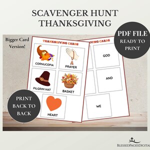 Christian Thanksgiving Scavenger Hunt Church Game: Printable Ministry ...
