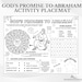 Abraham Bible Activity Placemat: Sunday School Coloring Page (PDF ...