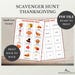 Christian Thanksgiving Scavenger Hunt Church Game: Printable Ministry ...