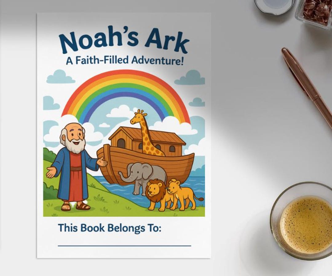 Noah's Ark Kids Booklet - Etsy Australia