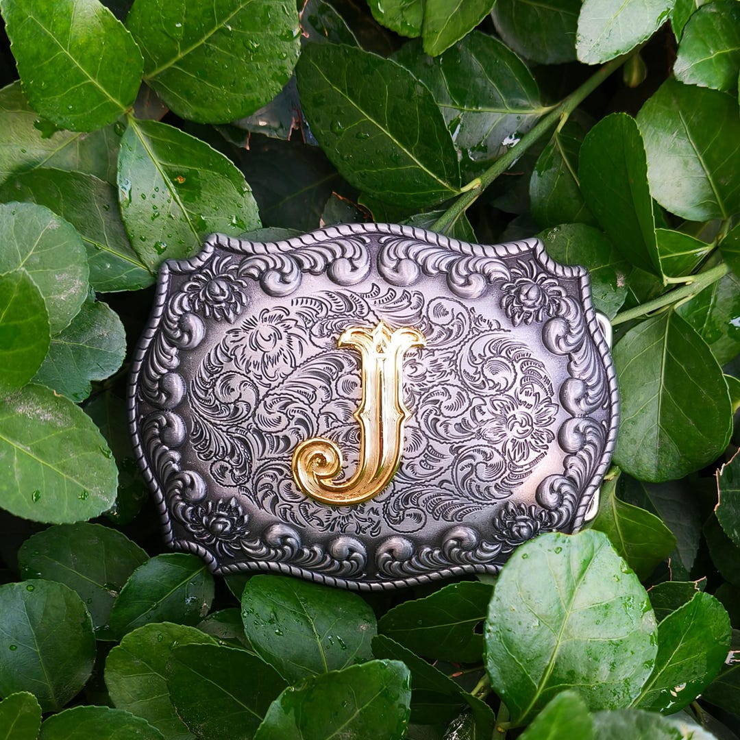 Retro Letter J Name Belt Buckle｜western Cowboy Style Belt Buckle ...