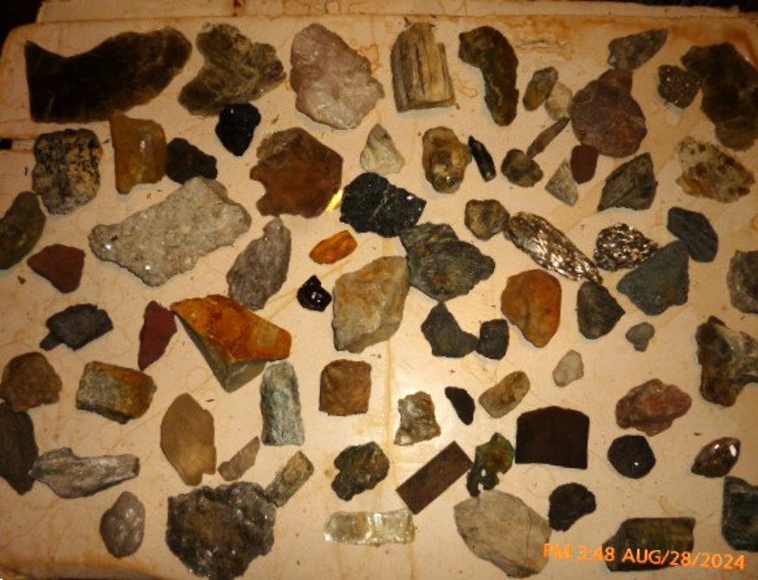 Gem Stones Crystals Amber Mica Pyrite Rare Rocks Super Collection 75 ...