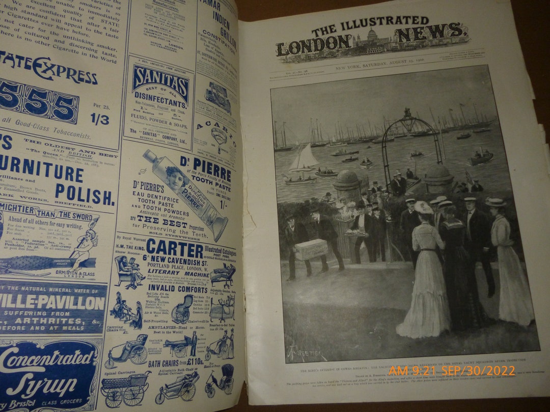 Illustrated London News 8/23/1902 Coronation Edward VII Great Gift Idea ...