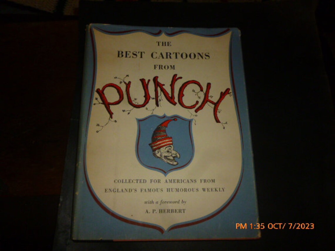 1952 Punch Best Cartoons England's Famous Humorous Weekly Dust Jacket ...