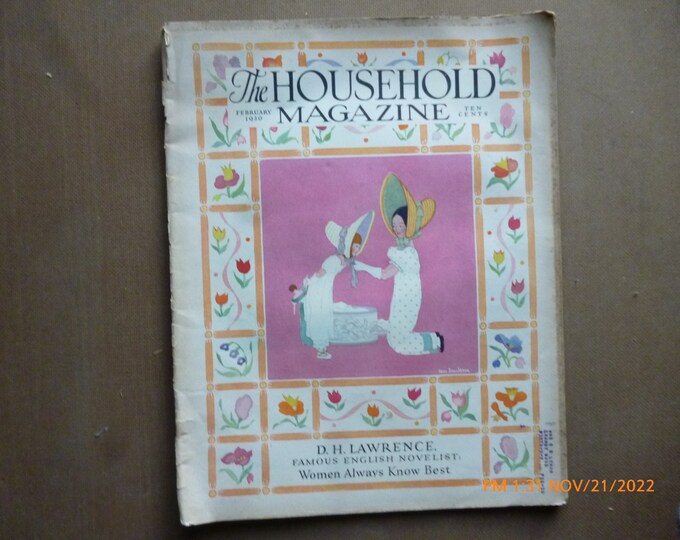 Household Magazine 1930 February Fashion Recipes Stories Ads Crafting ...