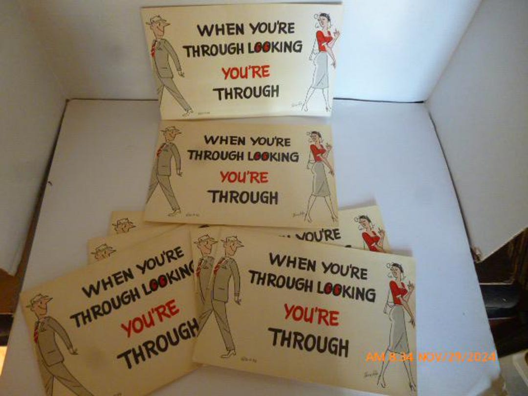 Tony Roy Wackies Comic Postcards 1958 Jumbo Cards 9" X 6" Dexter Press ...
