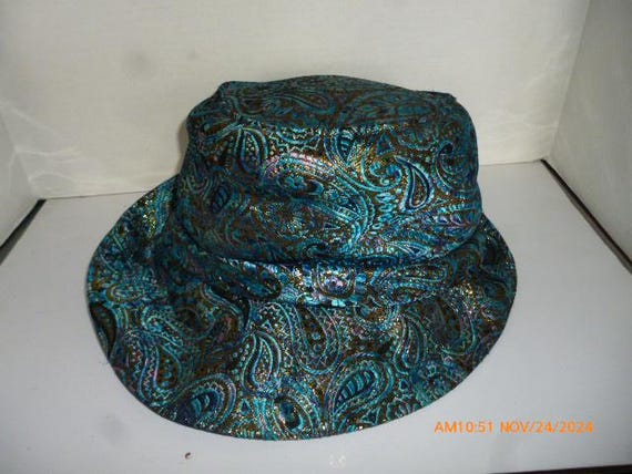 Vintage Groovy Paisley Hat 1960s Psychedelic Funky S… - Gem