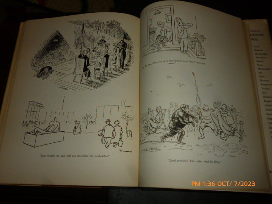 1952 Punch Best Cartoons England's Famous Humorous Weekly Dust Jacket ...