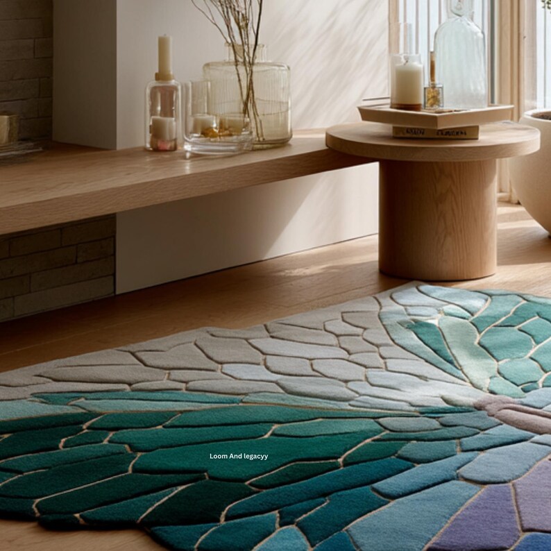Hand-tufted Wool Butterfly Rug – Modern Colorful Statement Rug - Etsy