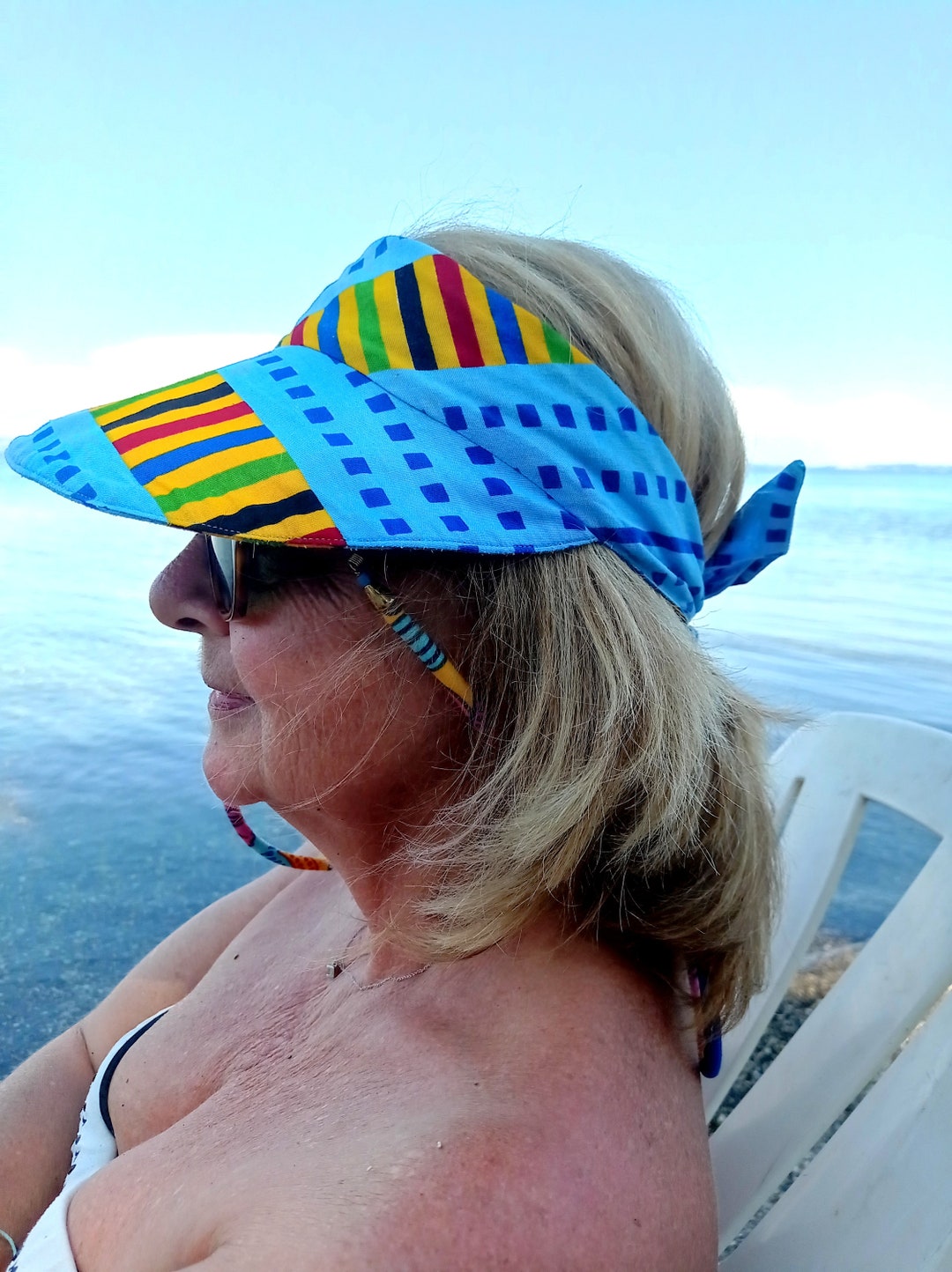 Summer Sun Visor - Beach Sun Visor - Wide Brim Sun Cap - Holiday Sun ...