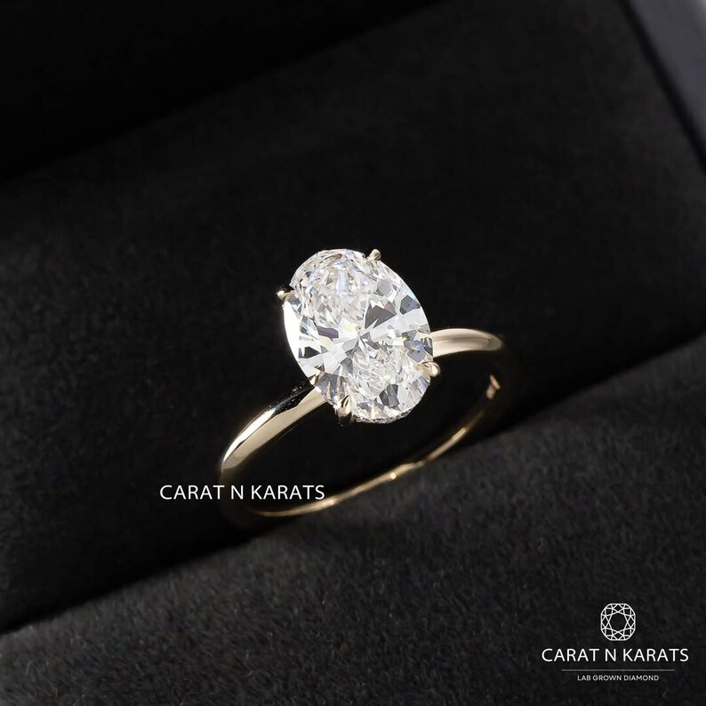 2 Carat Oval EF Color VS Clarity IGI Certified Lab Grown Diamond ...