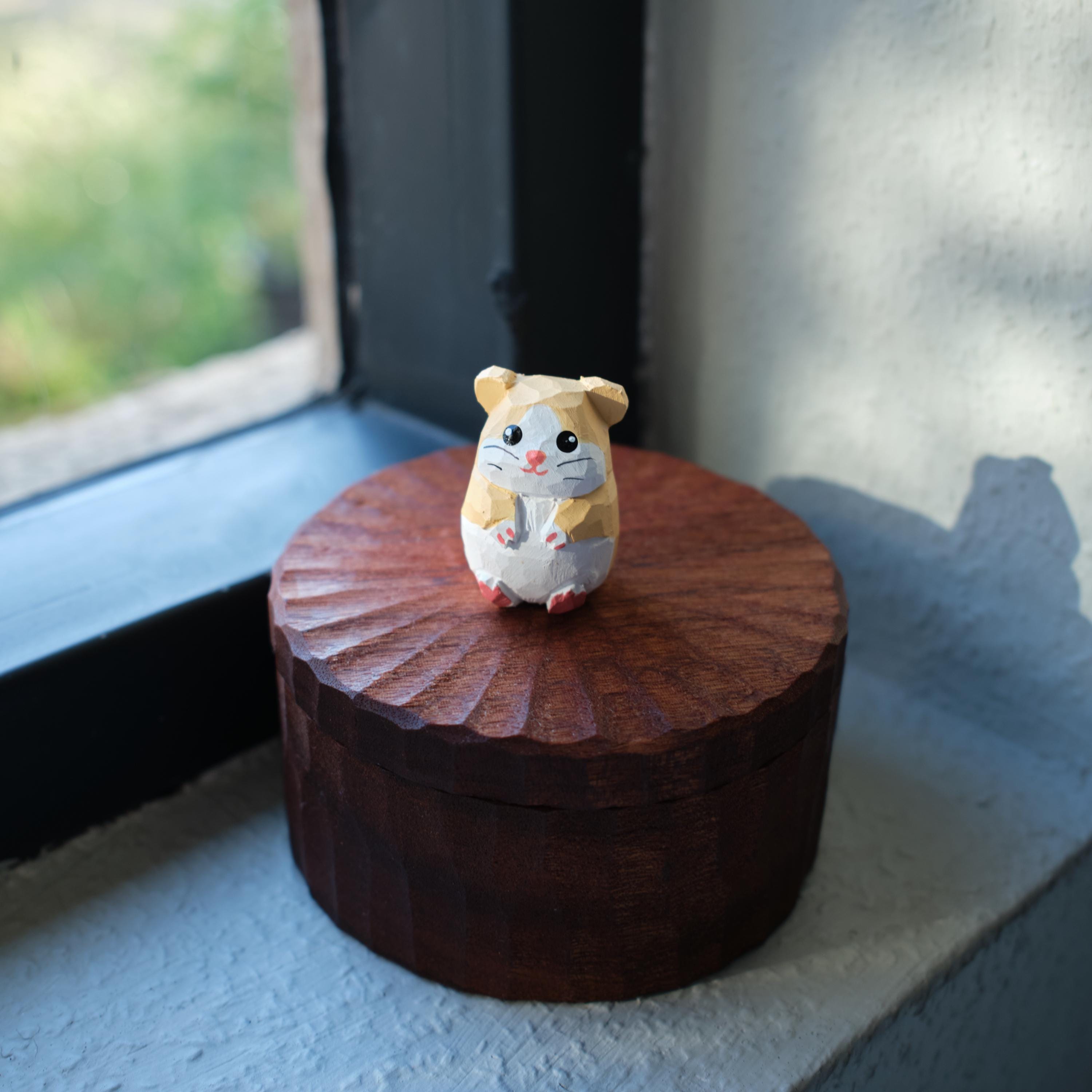 Handmade Wooden Hamster Memorial Urn: Hamster Ashes Keepsake Box by ...