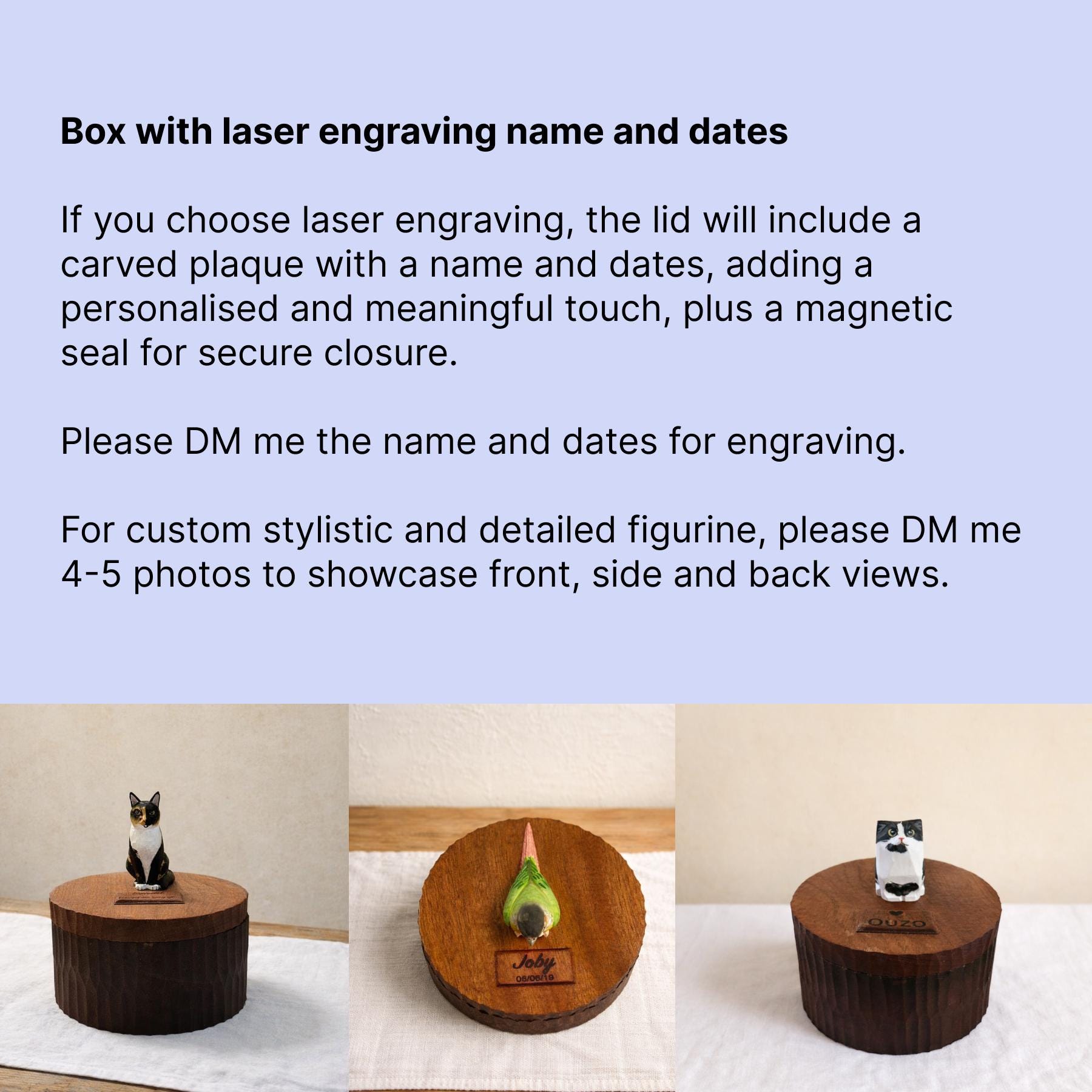 Handmade Wooden Hamster Memorial Urn: Hamster Ashes Keepsake Box by ...