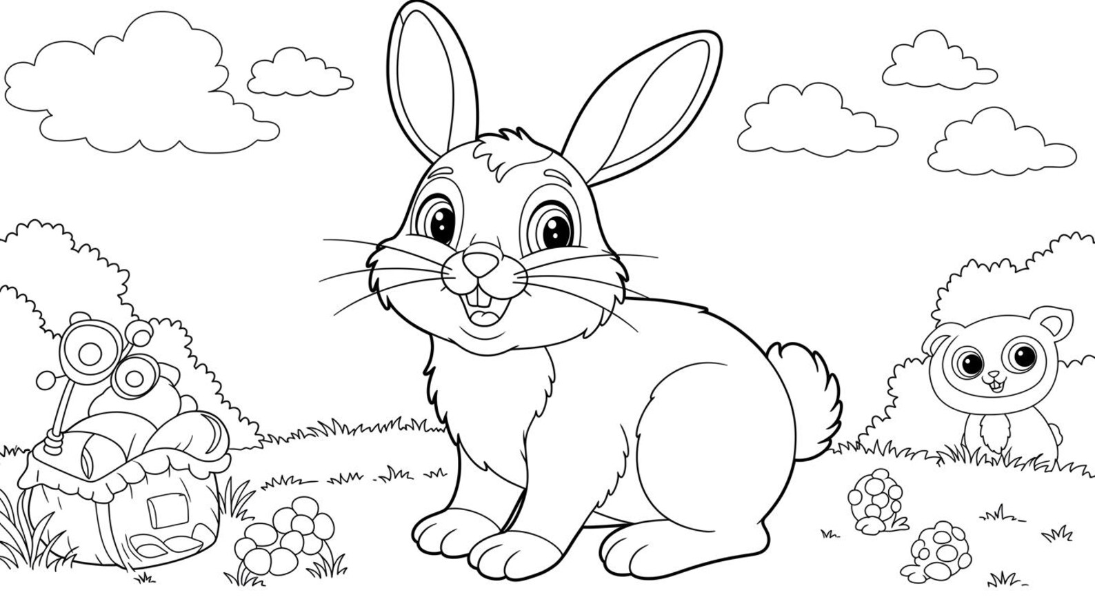 Pet Coloring Pages for Kids – Cute Dogs & Cats – Printable Animal ...