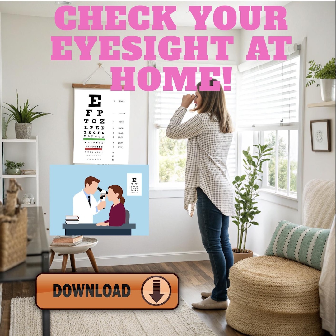 Printable Eye Test Chart – Home Vision Test – Snellen Chart PNG ...