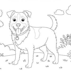 Pet Coloring Pages for Kids – Cute Dogs & Cats – Printable Animal ...