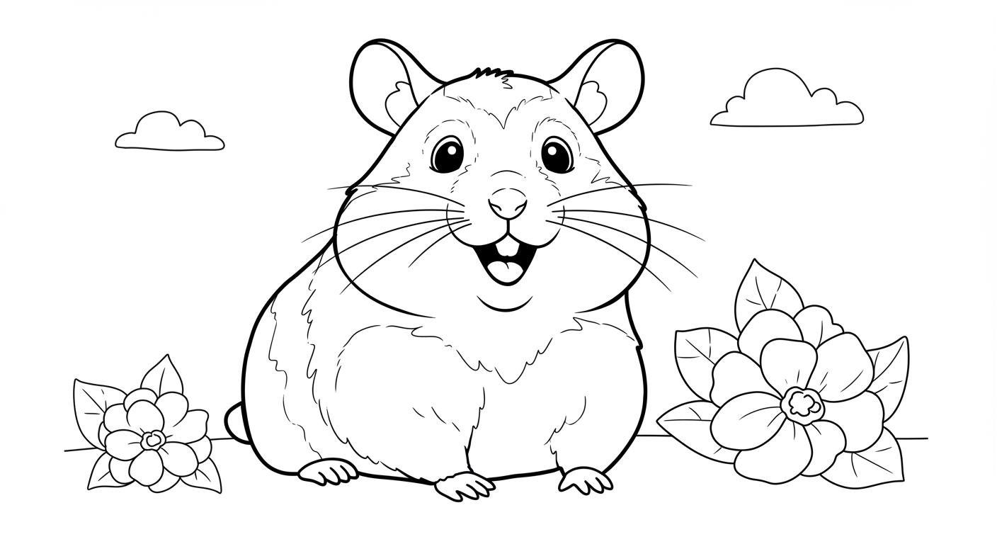 Pet Coloring Pages for Kids – Cute Dogs & Cats – Printable Animal ...