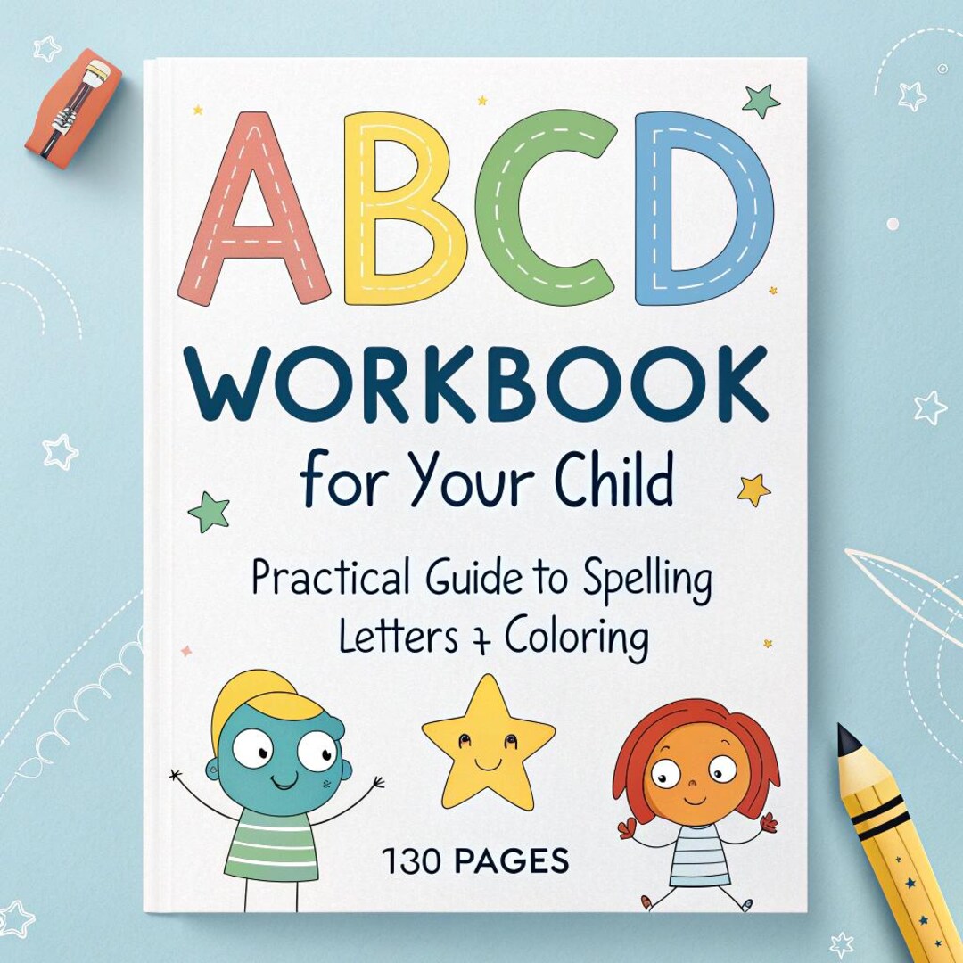 Preschool Alphabet Tracing Workbook – Learn to Write Letters & Color ...
